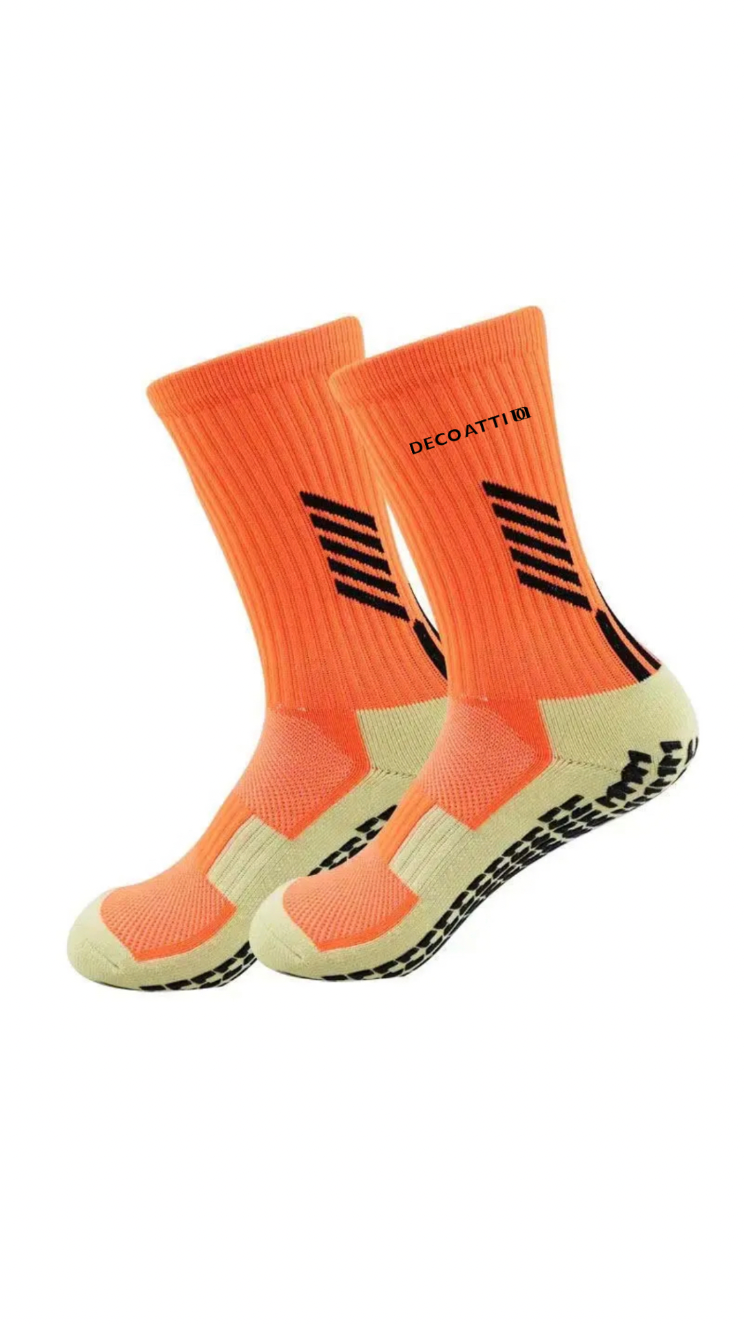 DECO ATTI GRIP SOCKS - ORANGE – decoatti